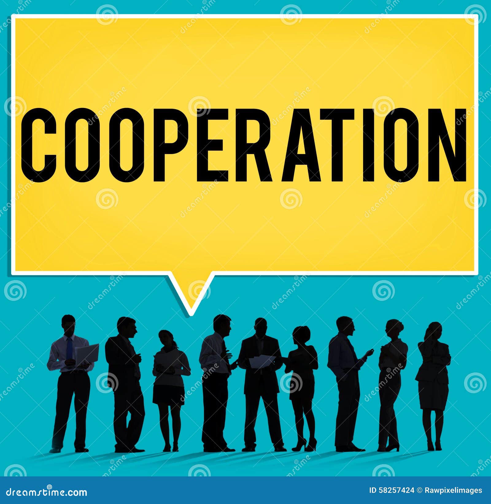 Cooperation Partnership Teamwork Connection Concept Stock Photo - Image ...