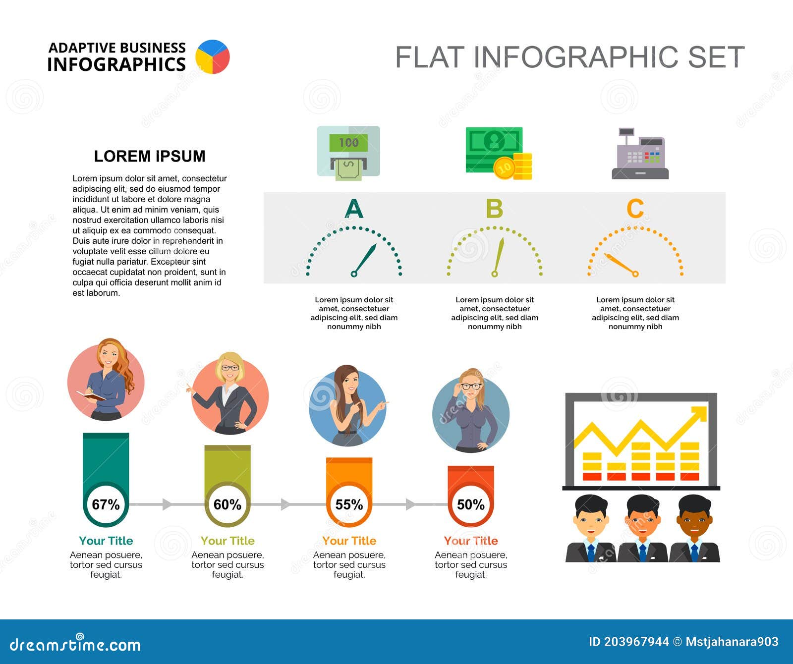 Percentage Pie Chart Set. Circle Percent Diagram Or Chart With Progress ...