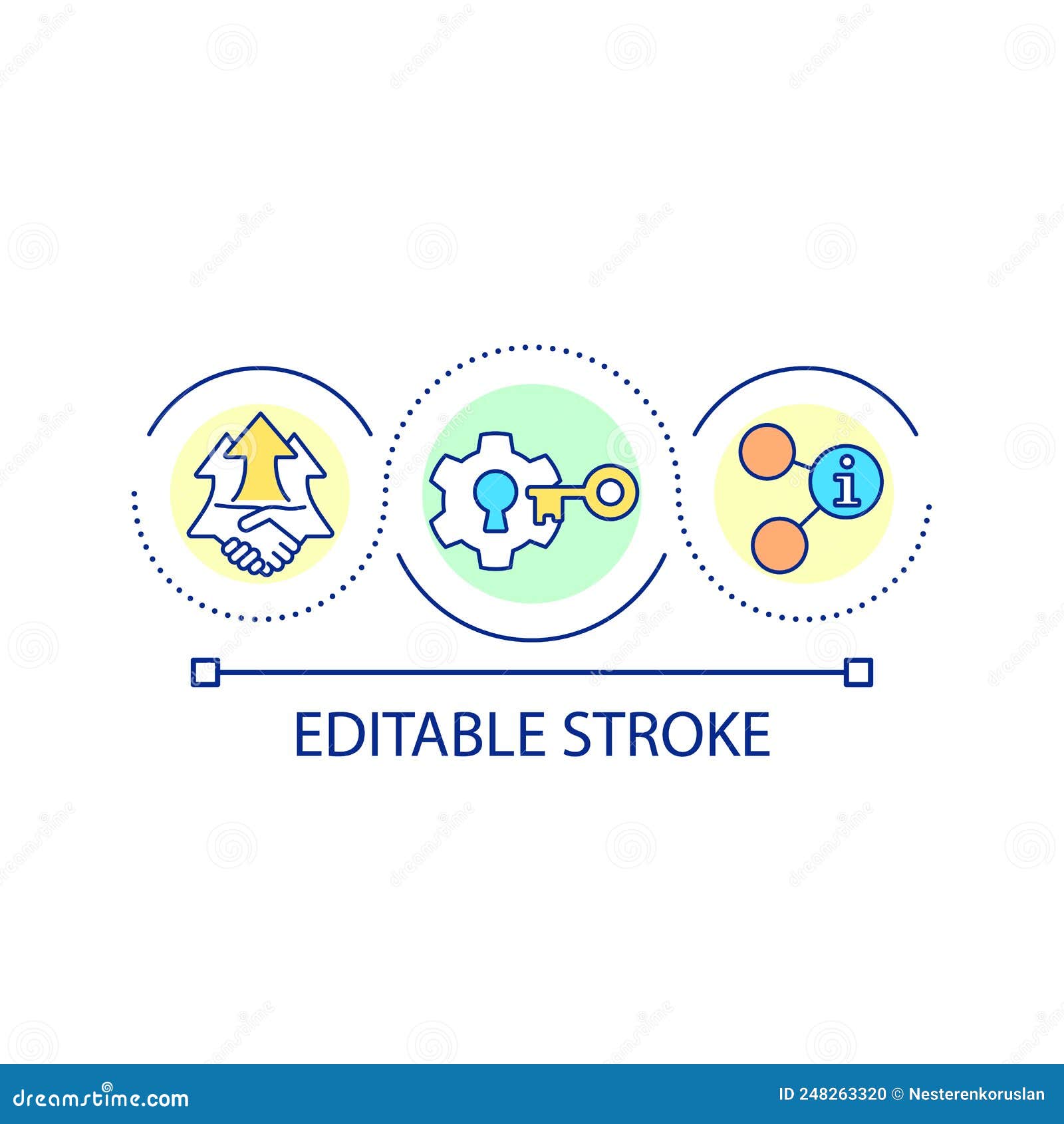 Cooperation for Solving Problems Loop Concept Icon Stock Vector ... Cooperation for Solving Problems Loop Concept Icon Stock Vector ...