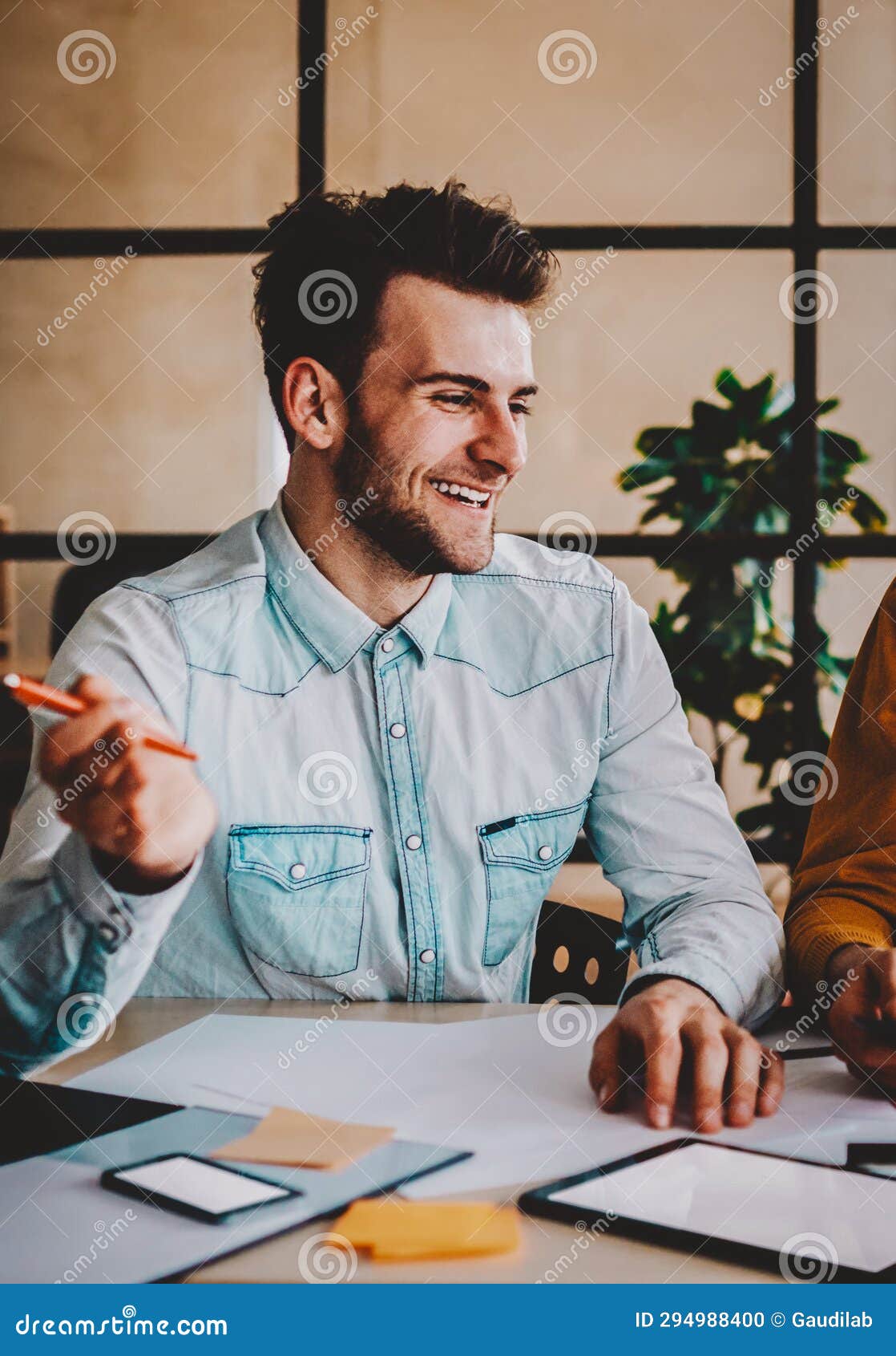 .Cooperation of Students on Common Task during Brainstorming Stock ...