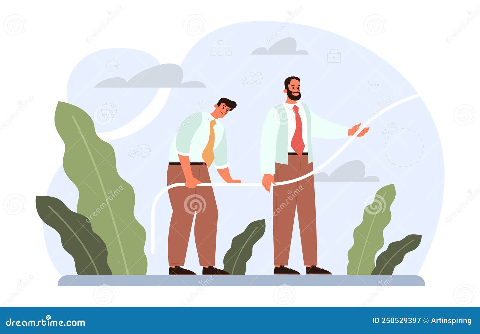 Cooperation Teamwork Concept. Collaboration and Teamwork Stock Vector ...