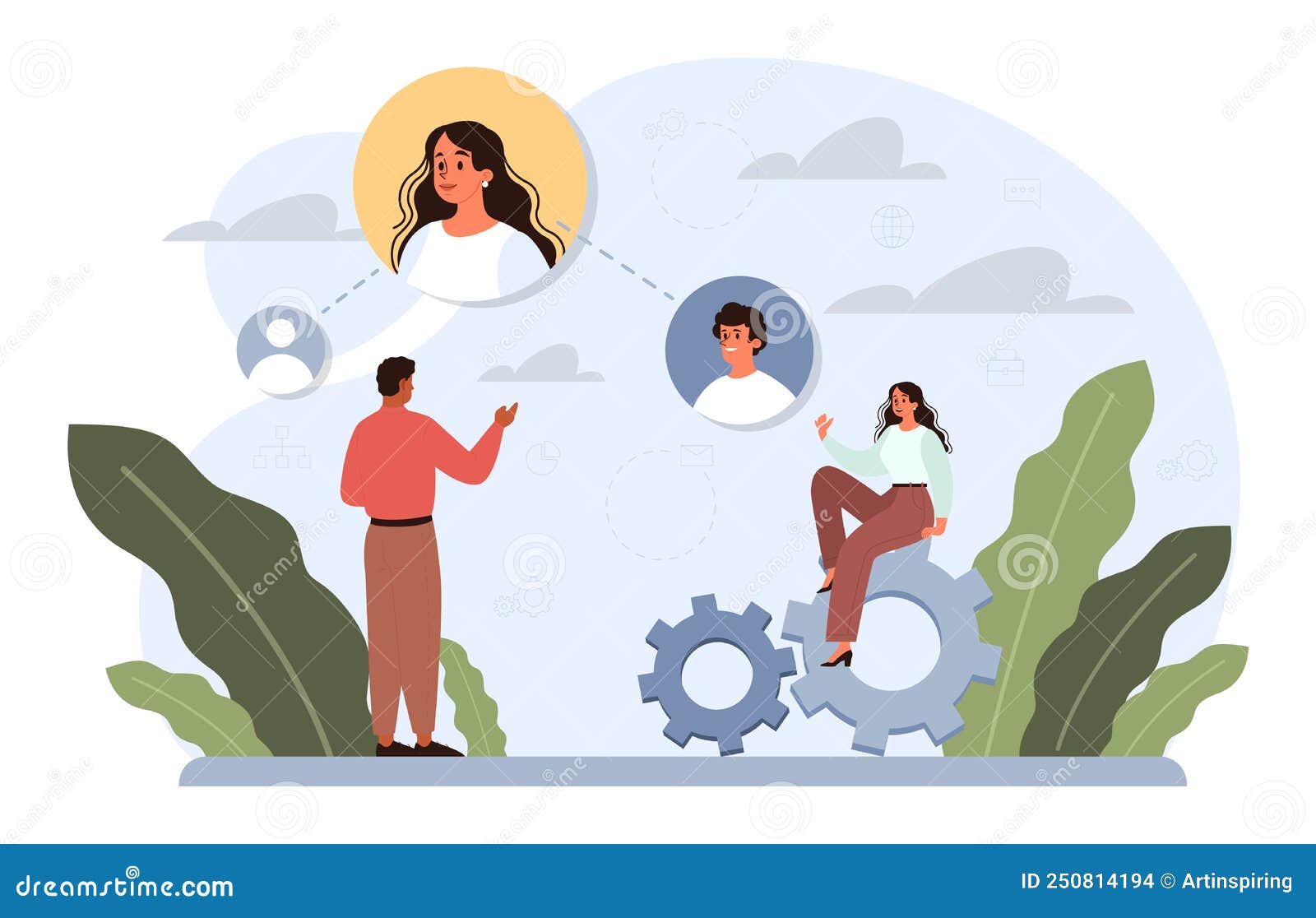 Cooperation Teamwork Concept. Collaboration and Teamwork Stock Vector ...