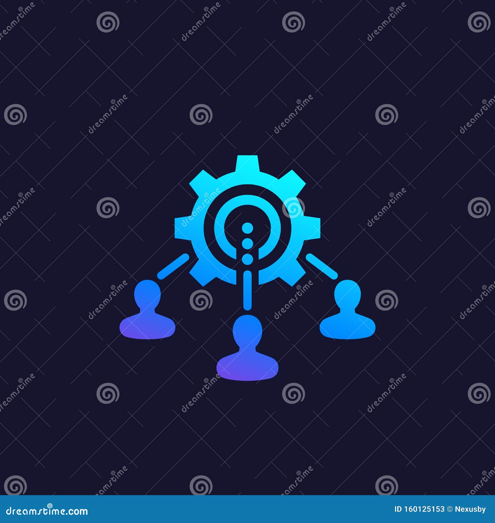 Cooperation and Teamwork, Vector Icon Stock Vector - Illustration of ...