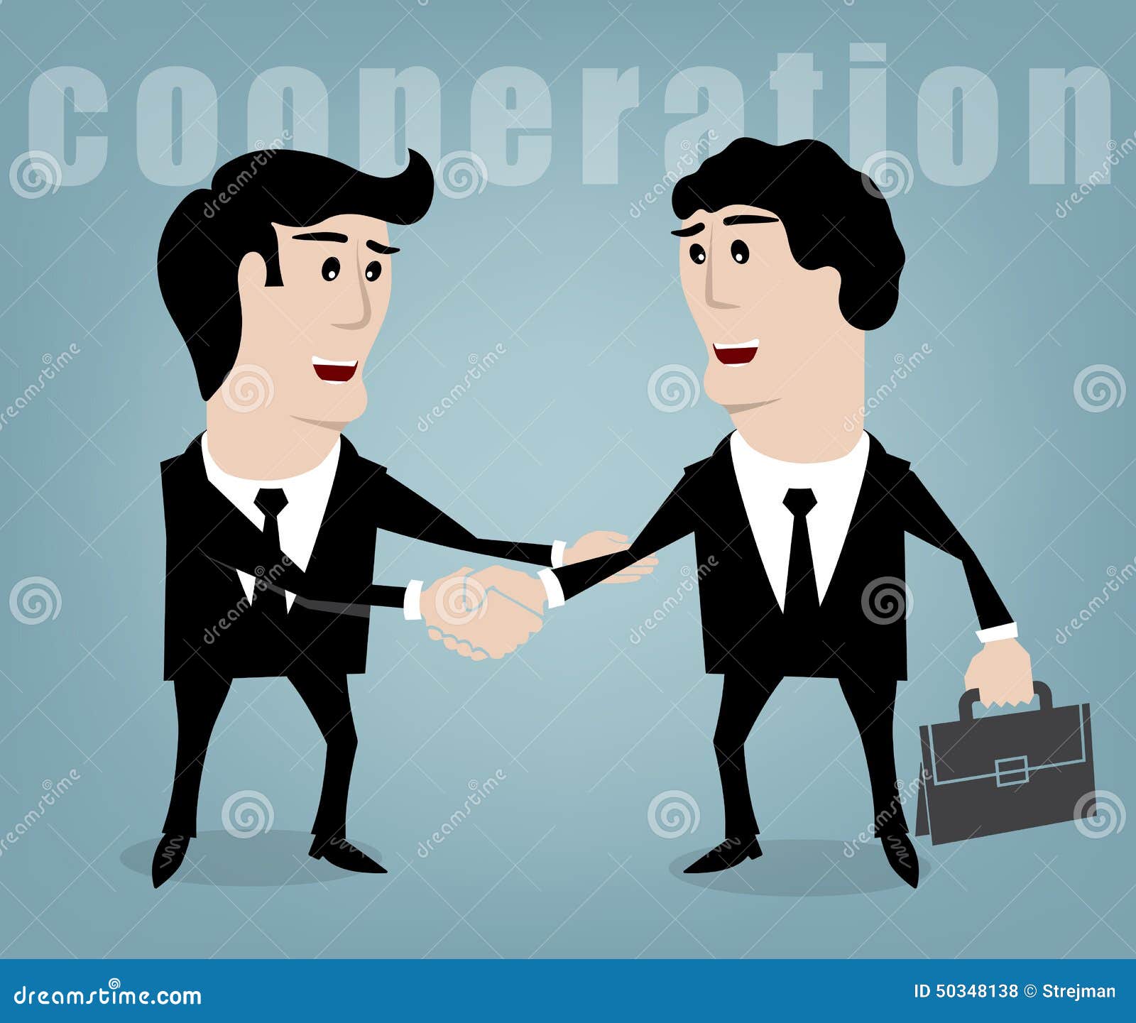 Cooperation stock vector. Illustration of handshake, business - 50348138
