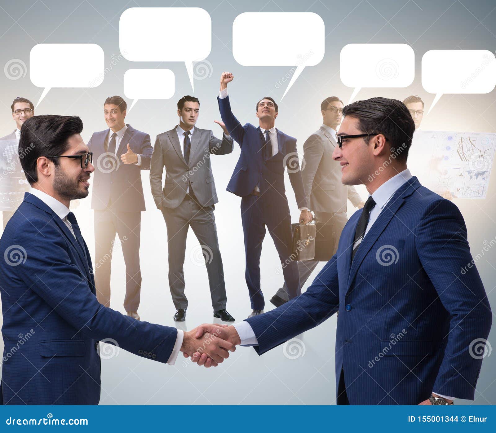 Cooperationa and Teamwork Concept with Handshake Stock Photo - Image of ...