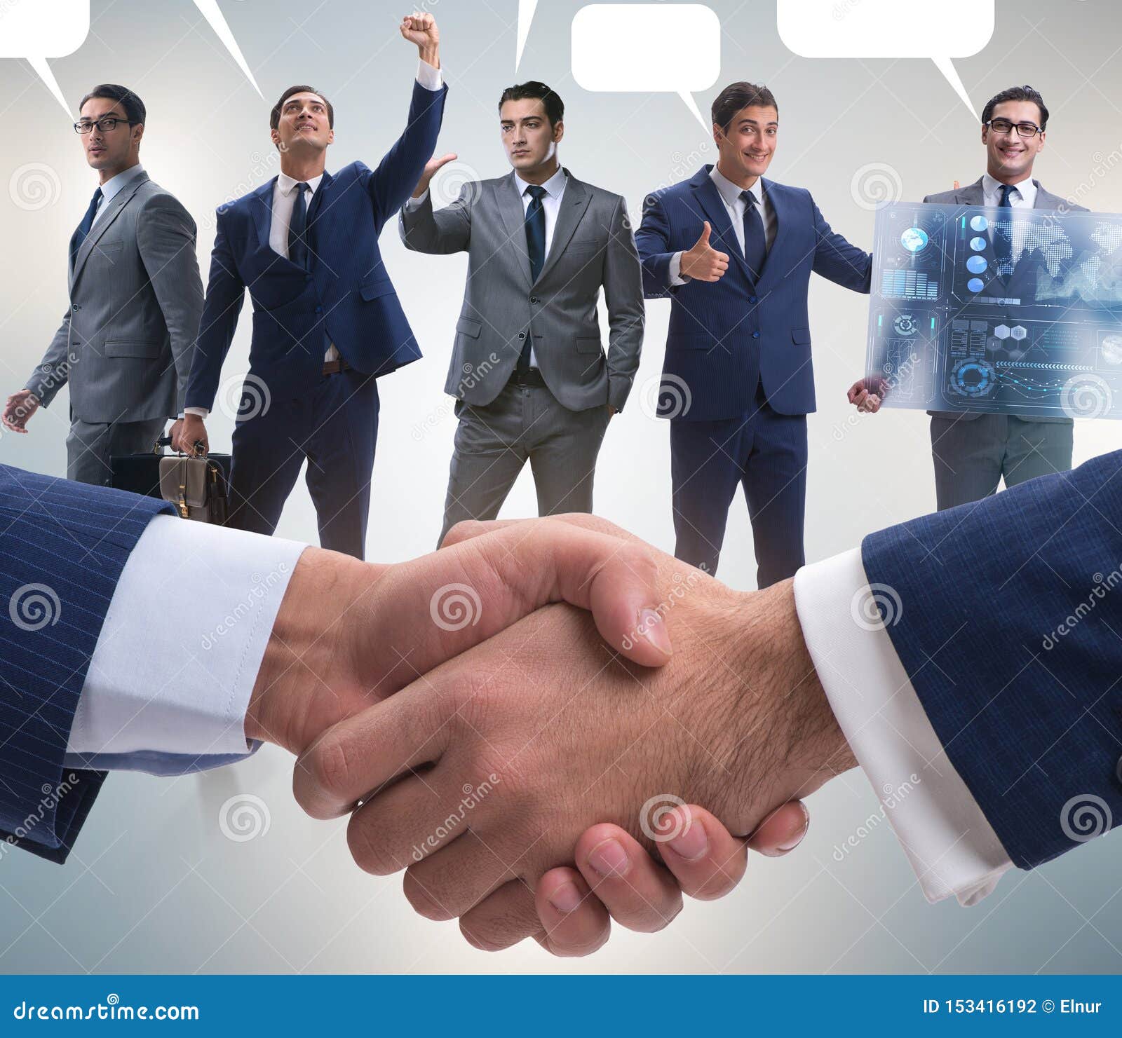 Cooperationa and Teamwork Concept with Handshake Stock Photo - Image of ...