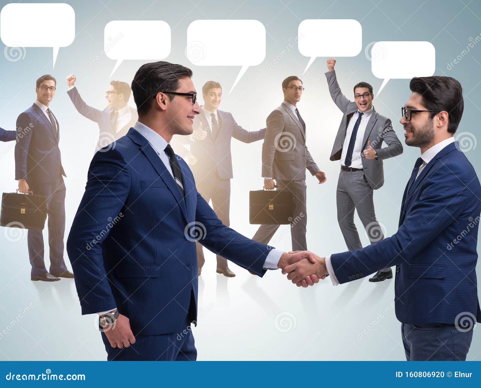 The Cooperationa and Teamwork Concept with Handshake Stock Photo ...