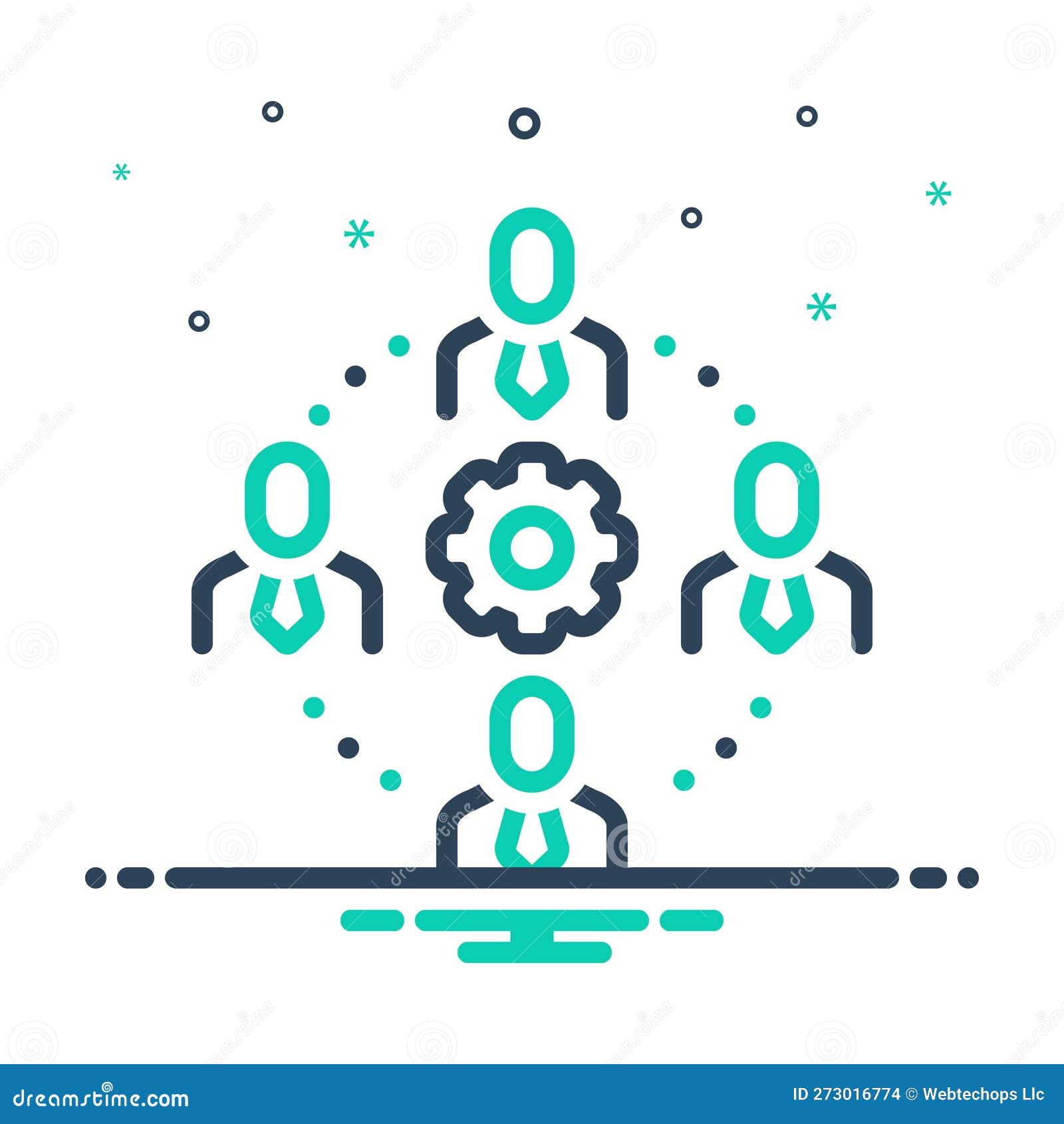 Mix Icon for Cooperative, Joint and Patnership Stock Vector ...