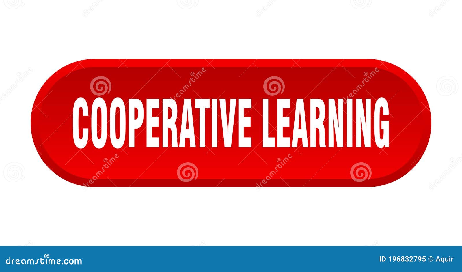 Cooperative Learning Button Stock Vector - Illustration of white ...
