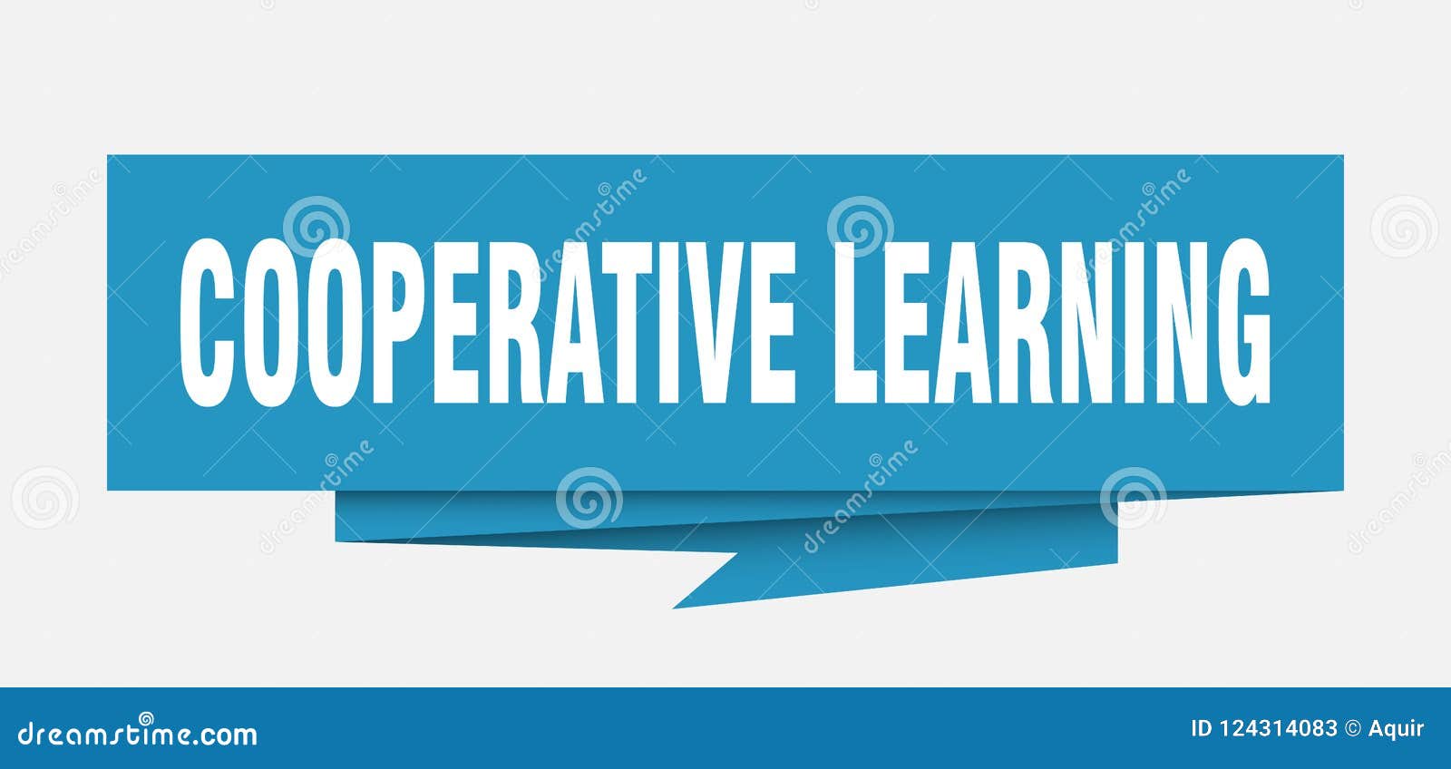 Cooperative learning stock vector. Illustration of blue - 124314083