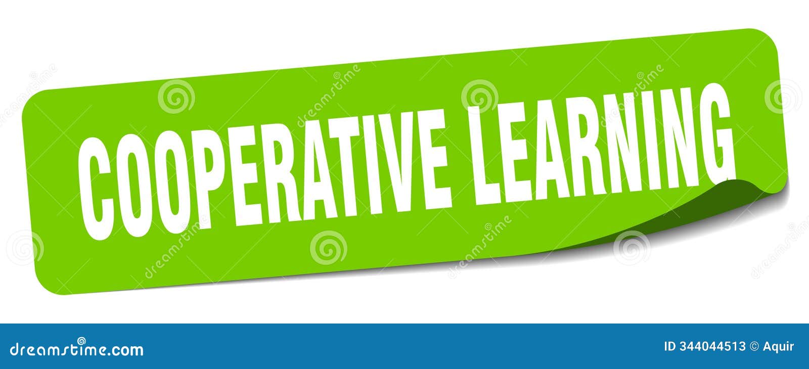 Cooperative Learning Sticker. Vector Illustration | CartoonDealer.com ...