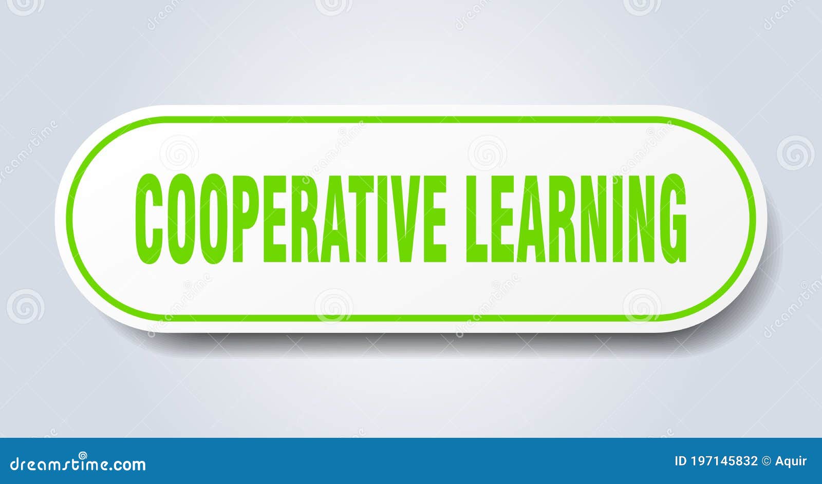 Cooperative Learning Sticker. Stock Vector - Illustration of paper ...