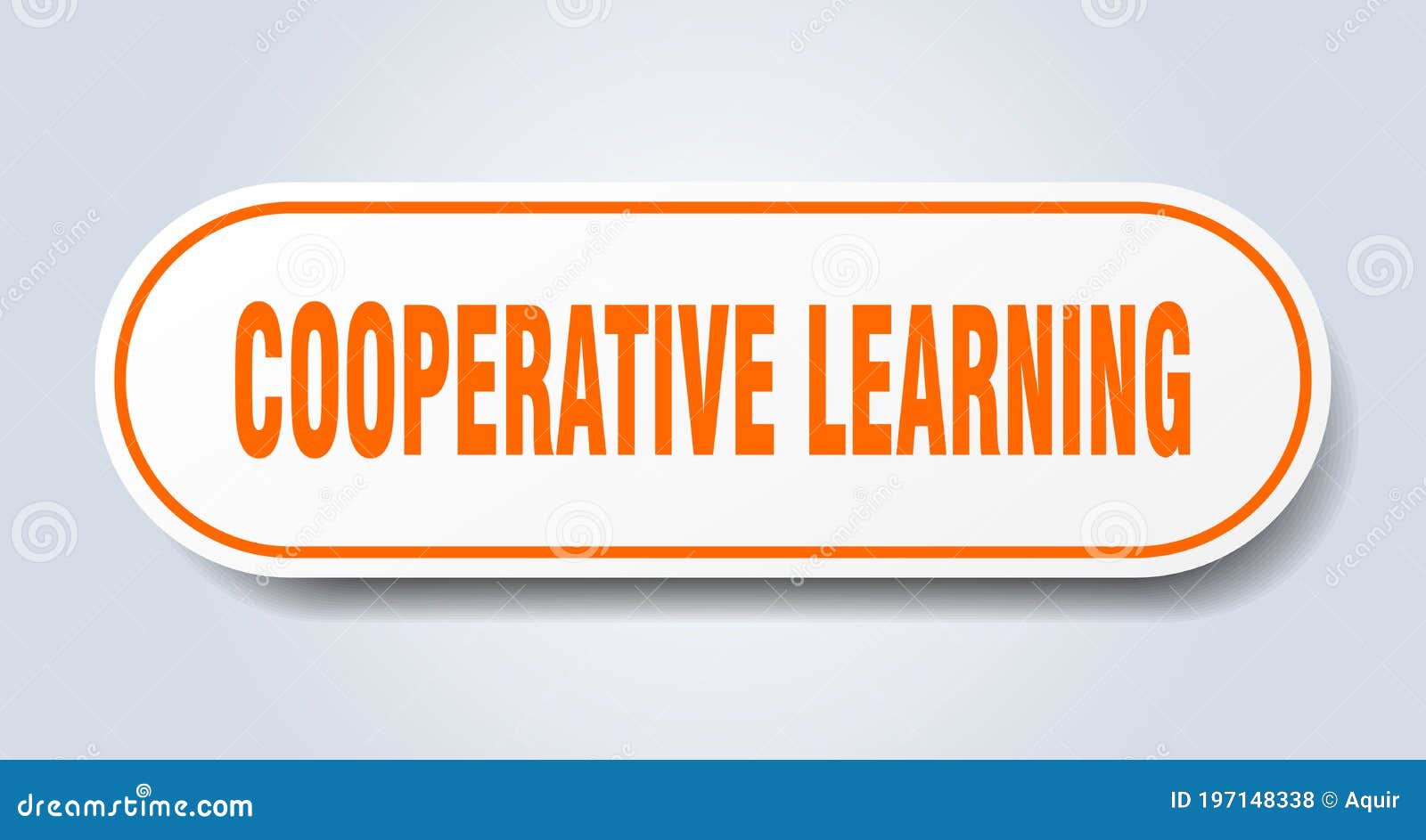 Cooperative Learning Sticker. Vector Illustration | CartoonDealer.com ...