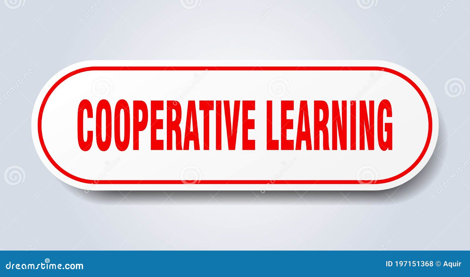Cooperative Learning Stamp. Cooperative Learning Round Isolated Sign ...