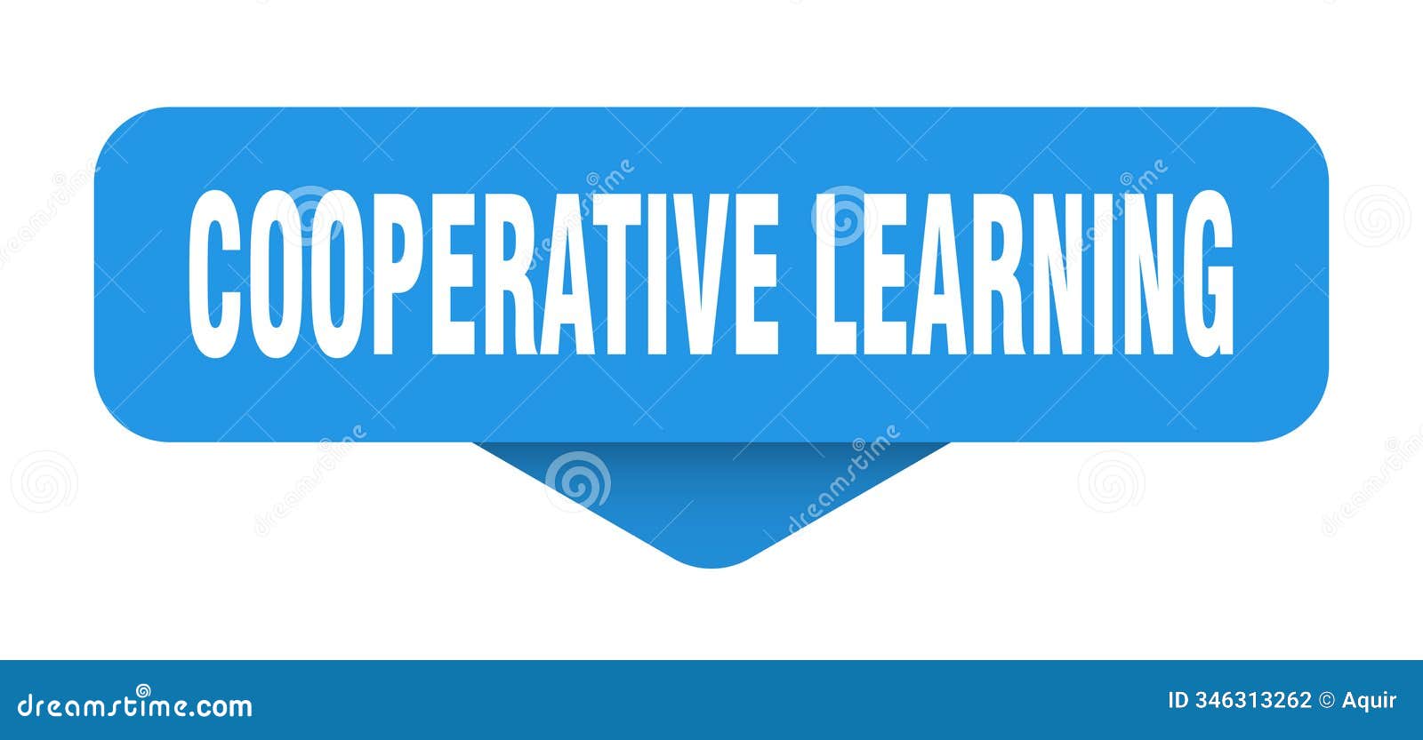Cooperative Learning Sticker. Vector Illustration | CartoonDealer.com ...