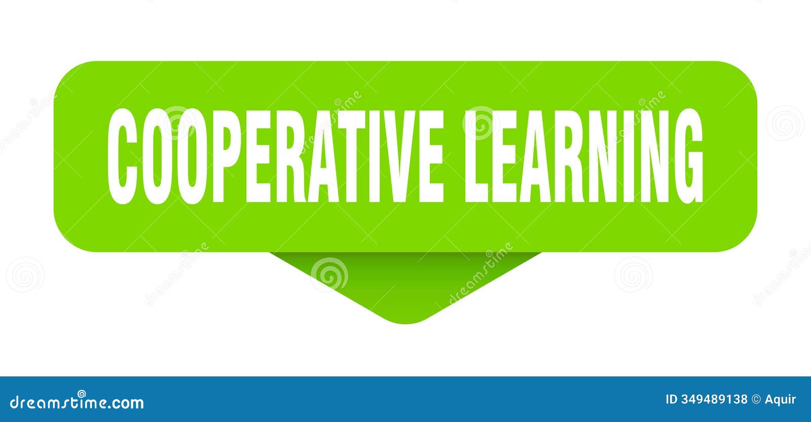 Cooperative Learning Sticker. Vector Illustration | CartoonDealer.com ...