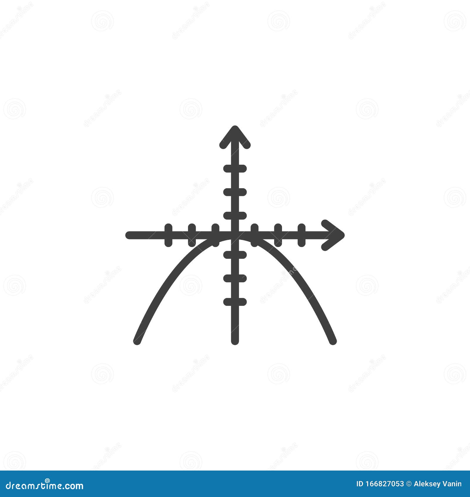 Hyperbola, Axis Icon Vector Illustration | CartoonDealer.com #255773844
