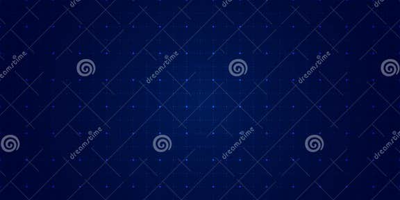 Coordinate Grid Background. Seamless Blue, Grid-like Pattern with Dots ...