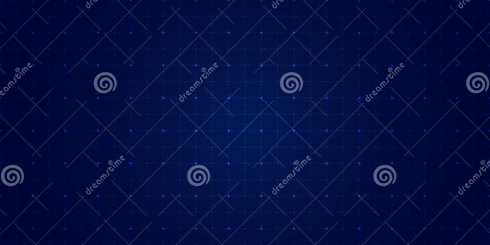 Coordinate Grid Background. Seamless Blue, Grid-like Pattern with Dots ...