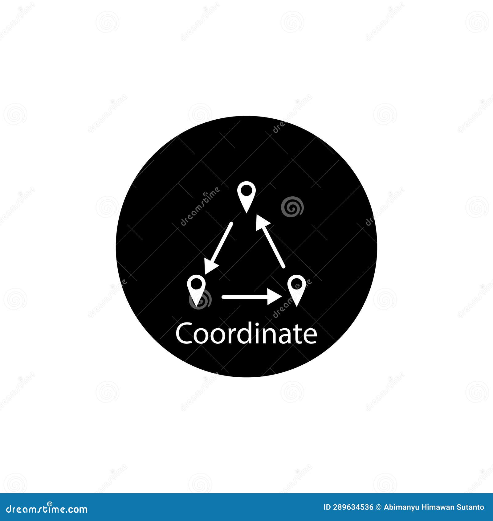 Coordinate Icon. Trendy Coordinate Logo Concept On White Background ...