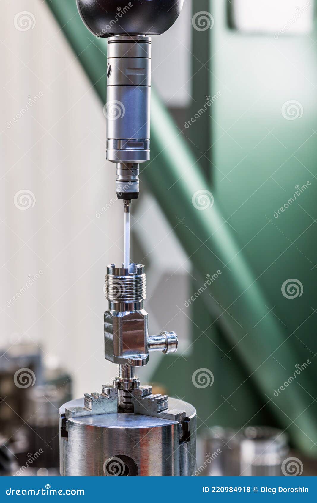 The Coordinate Measuring Machine Measures the Part Stock Photo - Image ...