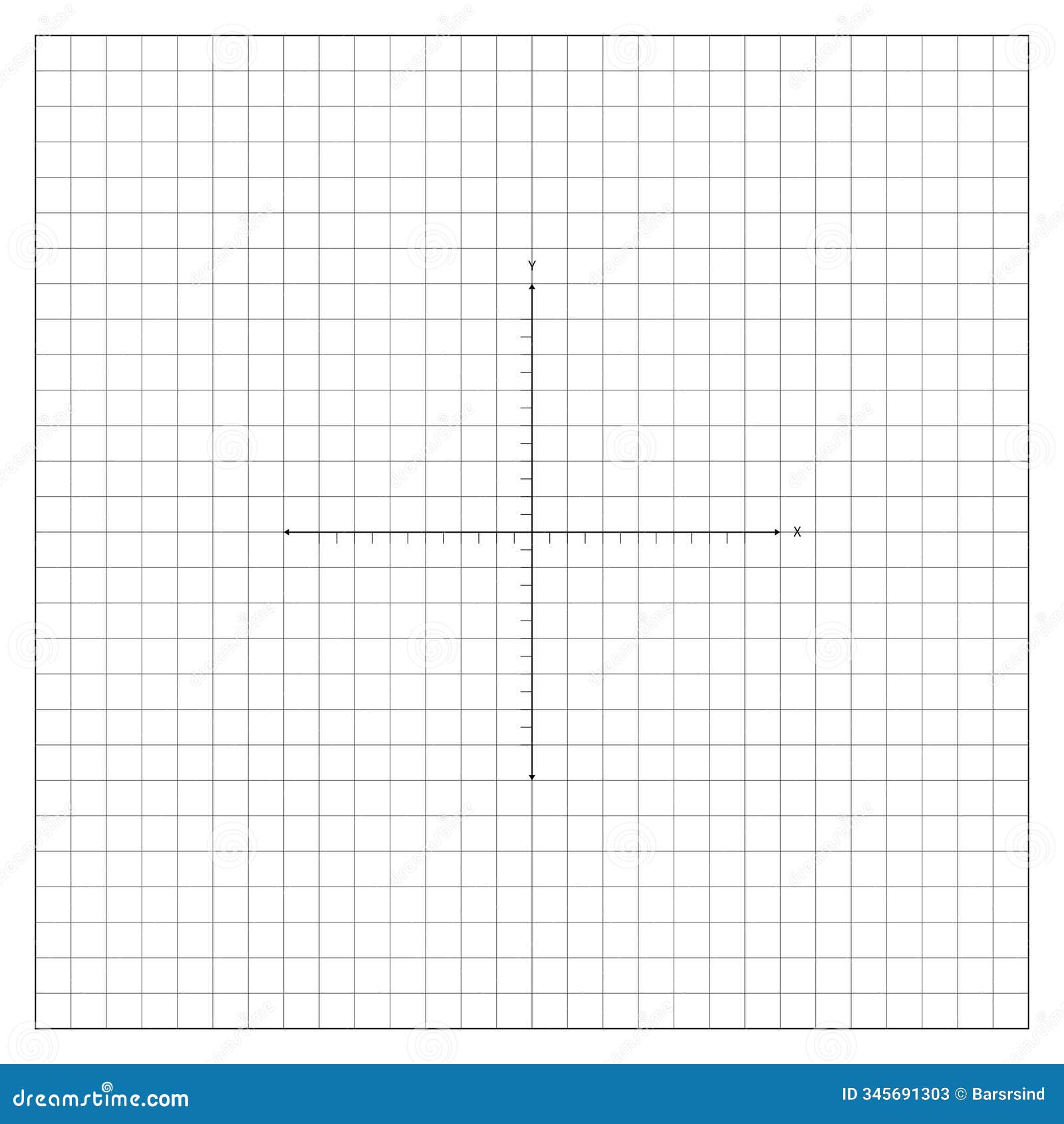 Coordinate Plane with Markings for Measurements Stock Vector ...