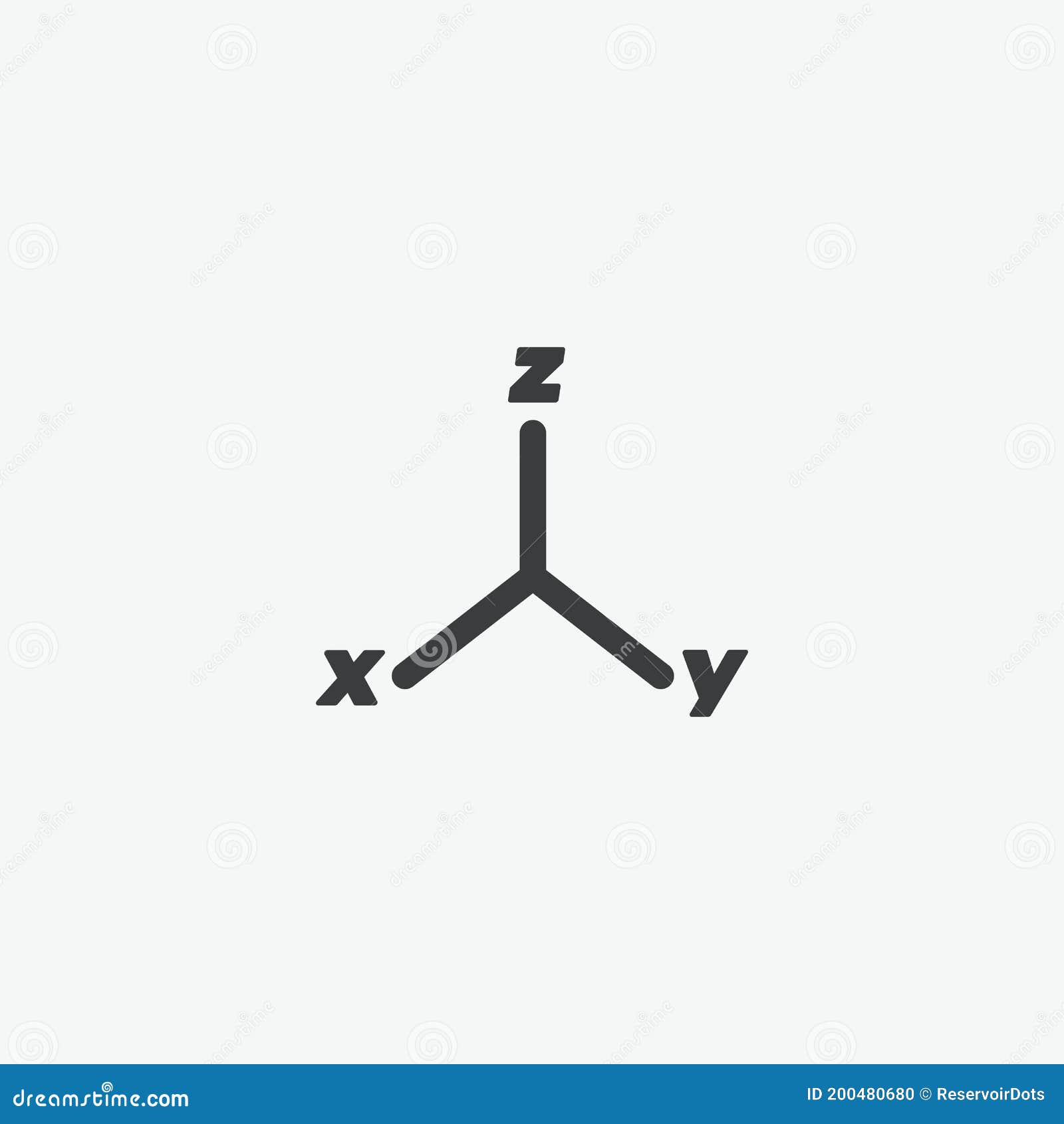 Axis Icon On White Background. Simple Element Illustration From ...