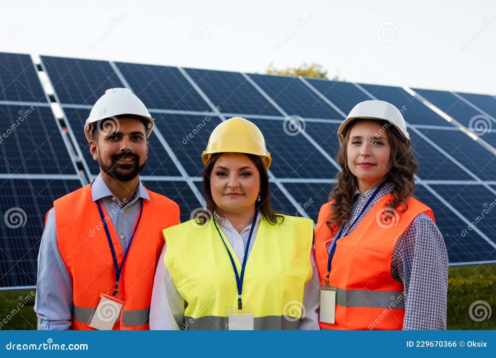 Coordinated Work of Young Workers at the Power Plant Stock Photo ...