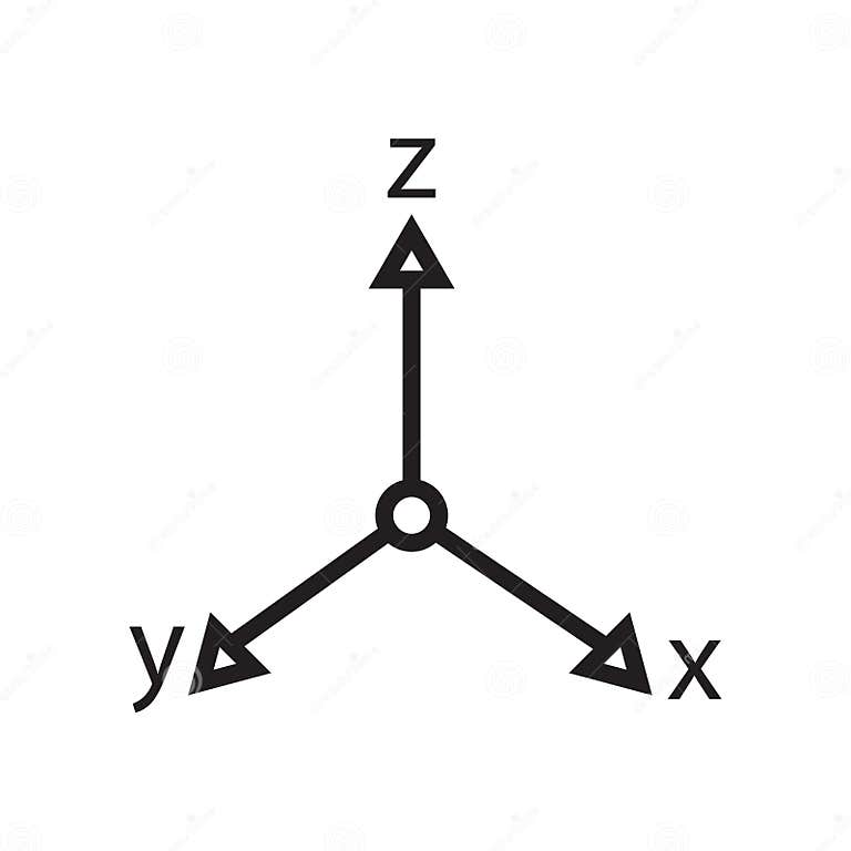 Coordinates Icon Vector Sign and Symbol Isolated on White Background ...