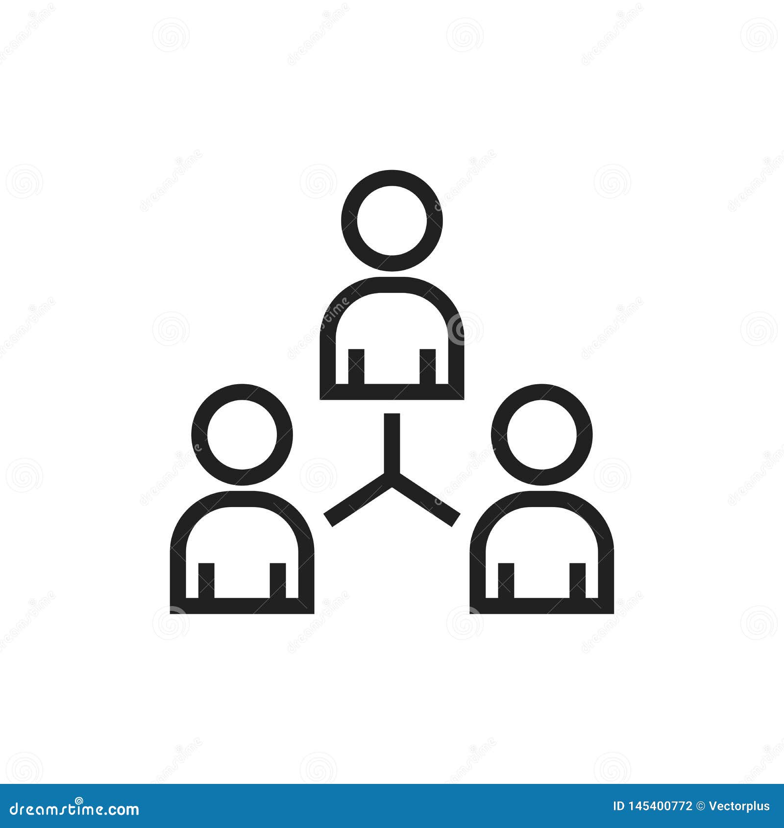 Coordinating People Icon Vector On White Background. Businessman ...
