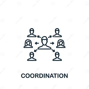 Coordination Icon. Line Simple Icon for Templates, Web Design and ...