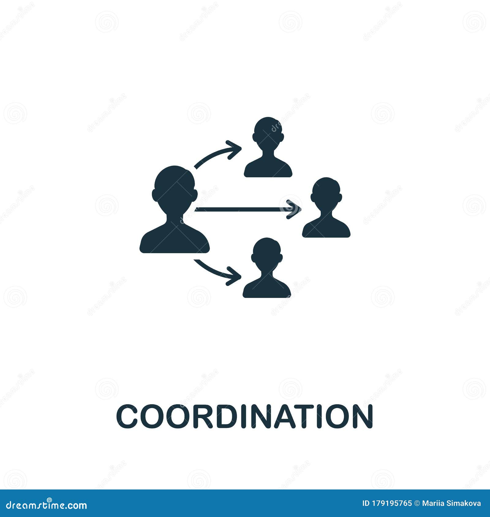 Coordination Infographics Linear Icons Collection Royalty-Free Stock ...