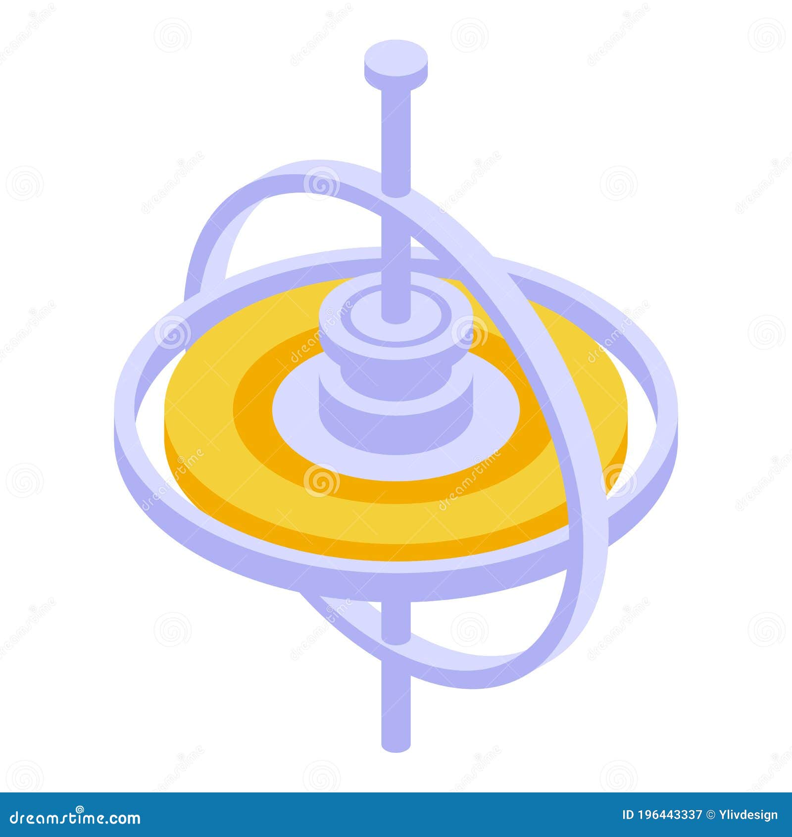 Coordinator Gyroscope Icon, Isometric Style Stock Vector - Illustration ...