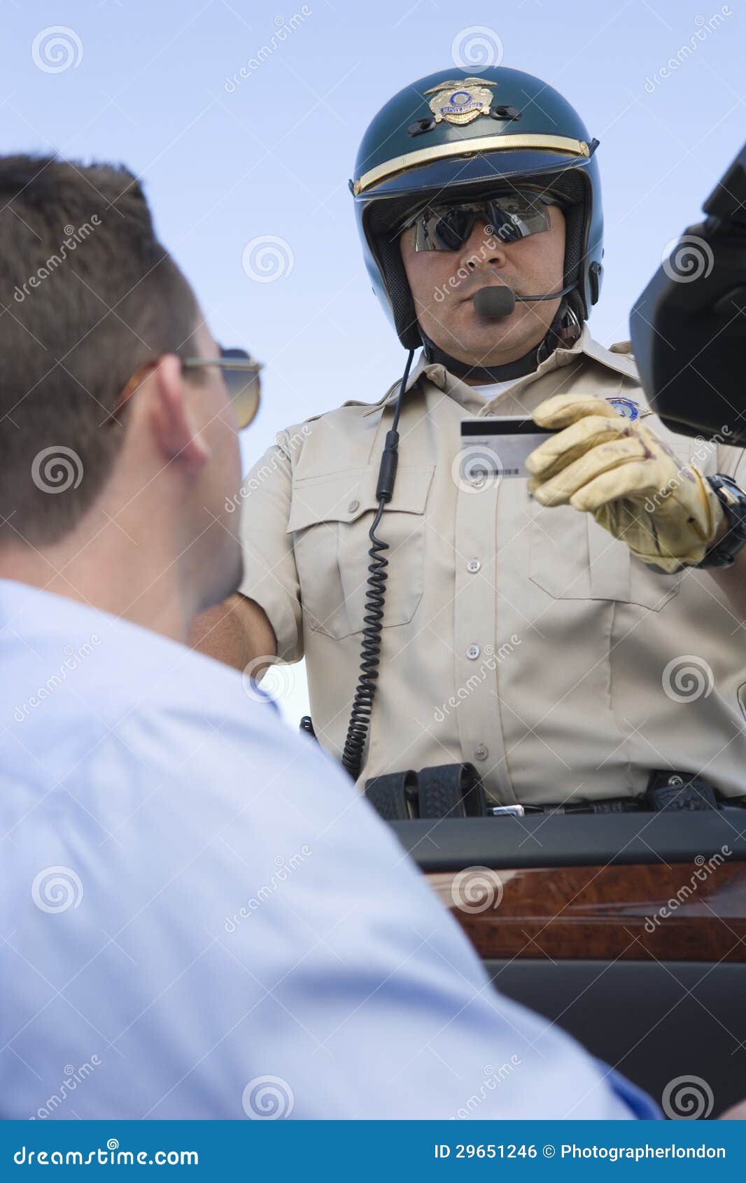Cop Checking License stock photo. Image of license, caucasian - 29651246