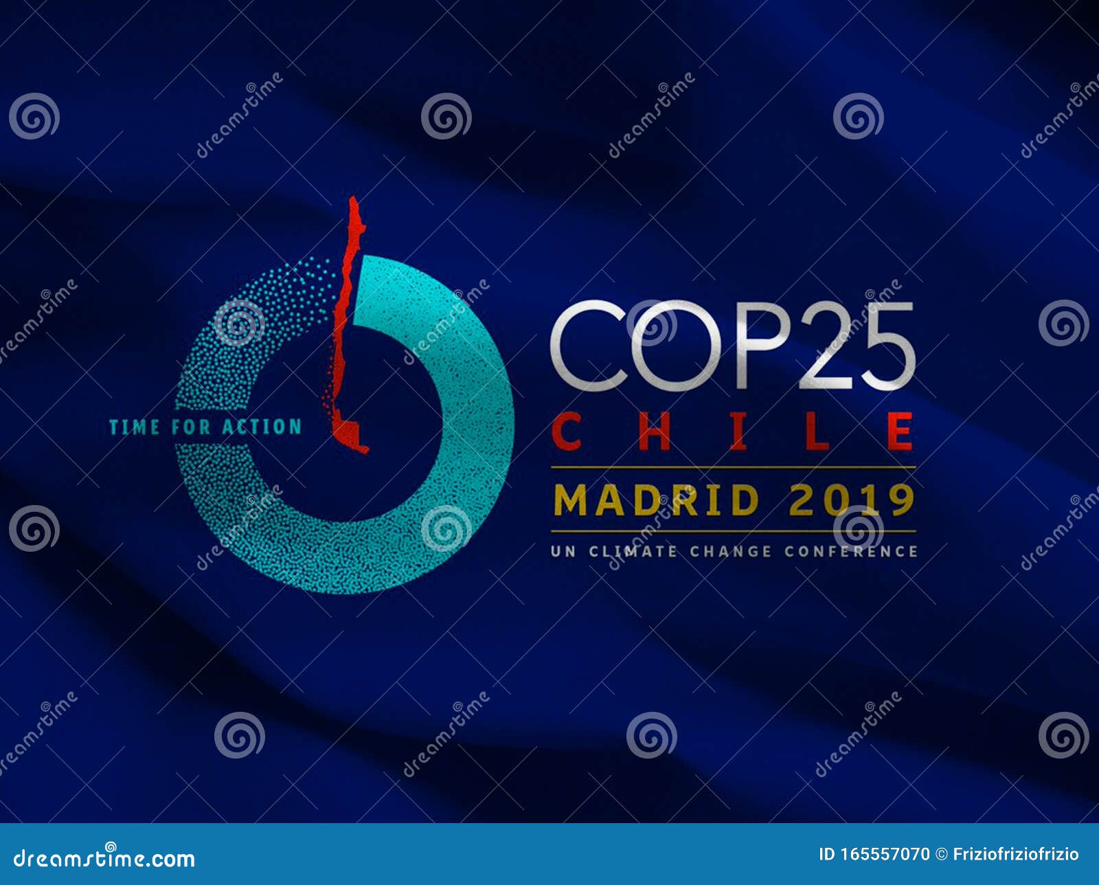 COP25 Climate Change Conference Flag Illustration Stock Illustration ...