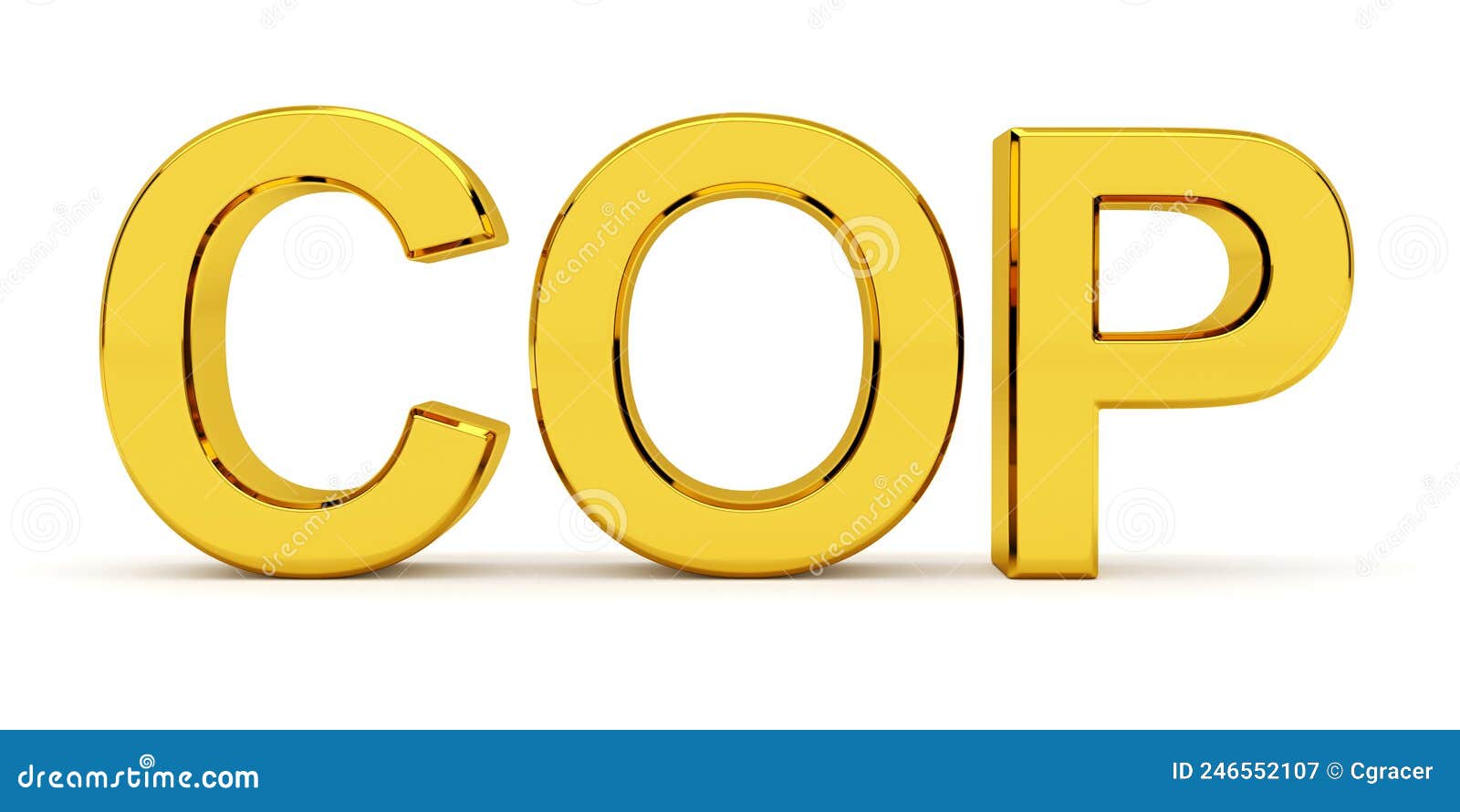 COP Colombian Peso Currency Code Stock Illustration - Illustration of ...