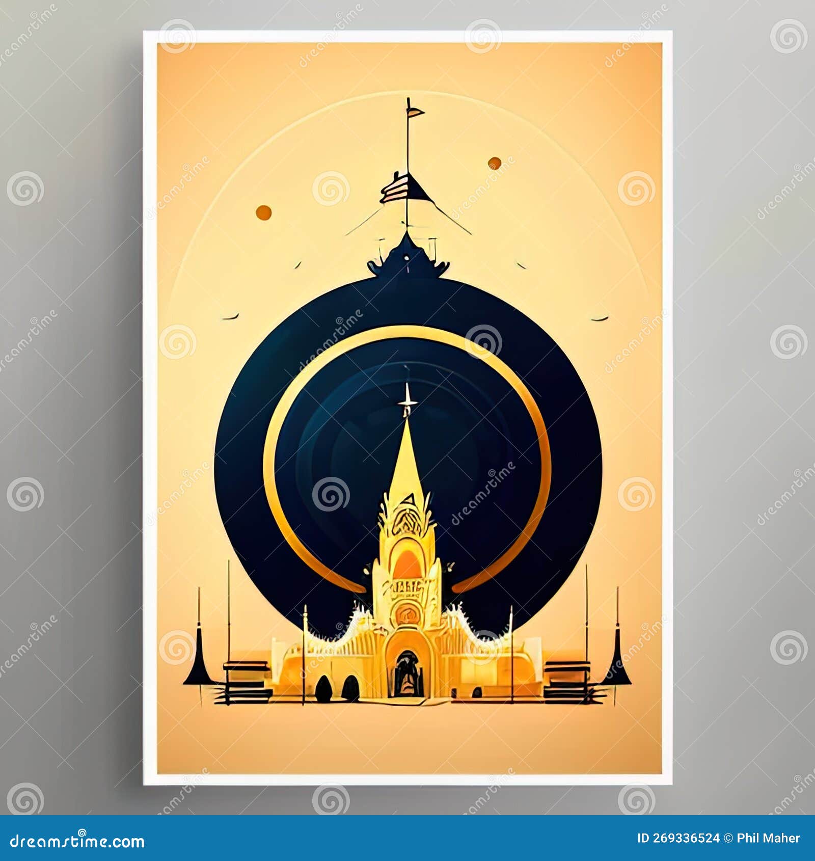 Cop Design Style Logo Print. Generative AI. Stock Illustration ...