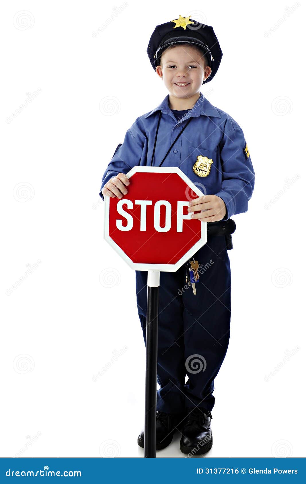Cop Stop stock photo. Image of stop, background, white - 31377216