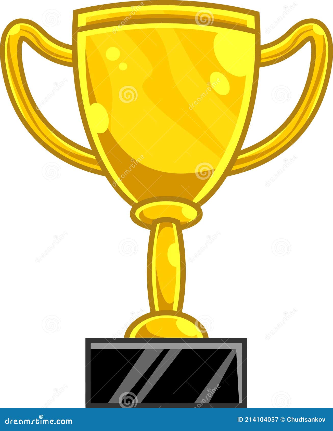 Copa De Trofeo De Oro De Dibujos Animados Ilustración del Vector ... Copa De Trofeo De Oro De Dibujos Animados Ilustración del Vector ...