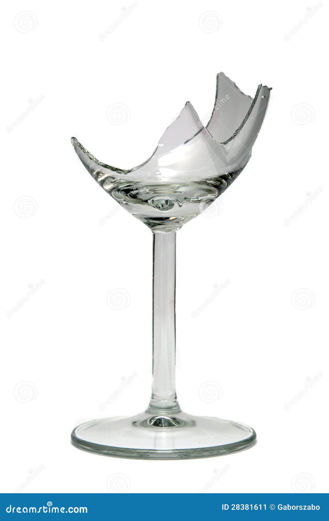 Copa de vino quebrada imagen de archivo. Imagen de grieta - 28381611