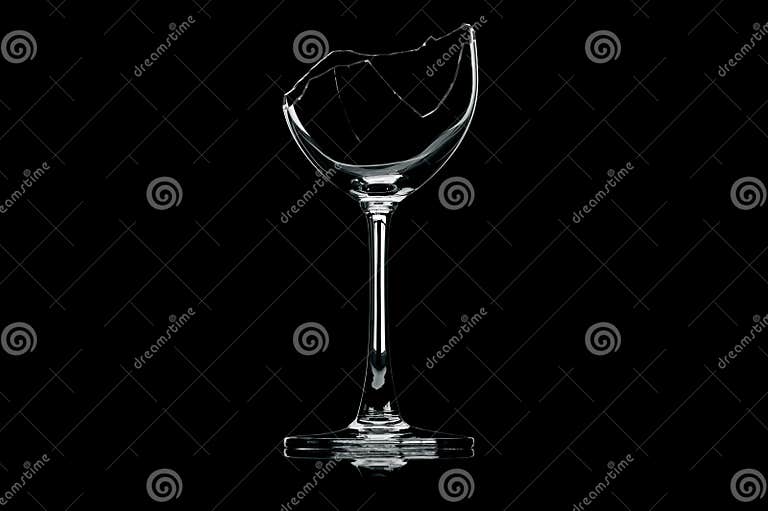 Copa rota transparente imagen de archivo. Imagen de modelo - 89777033