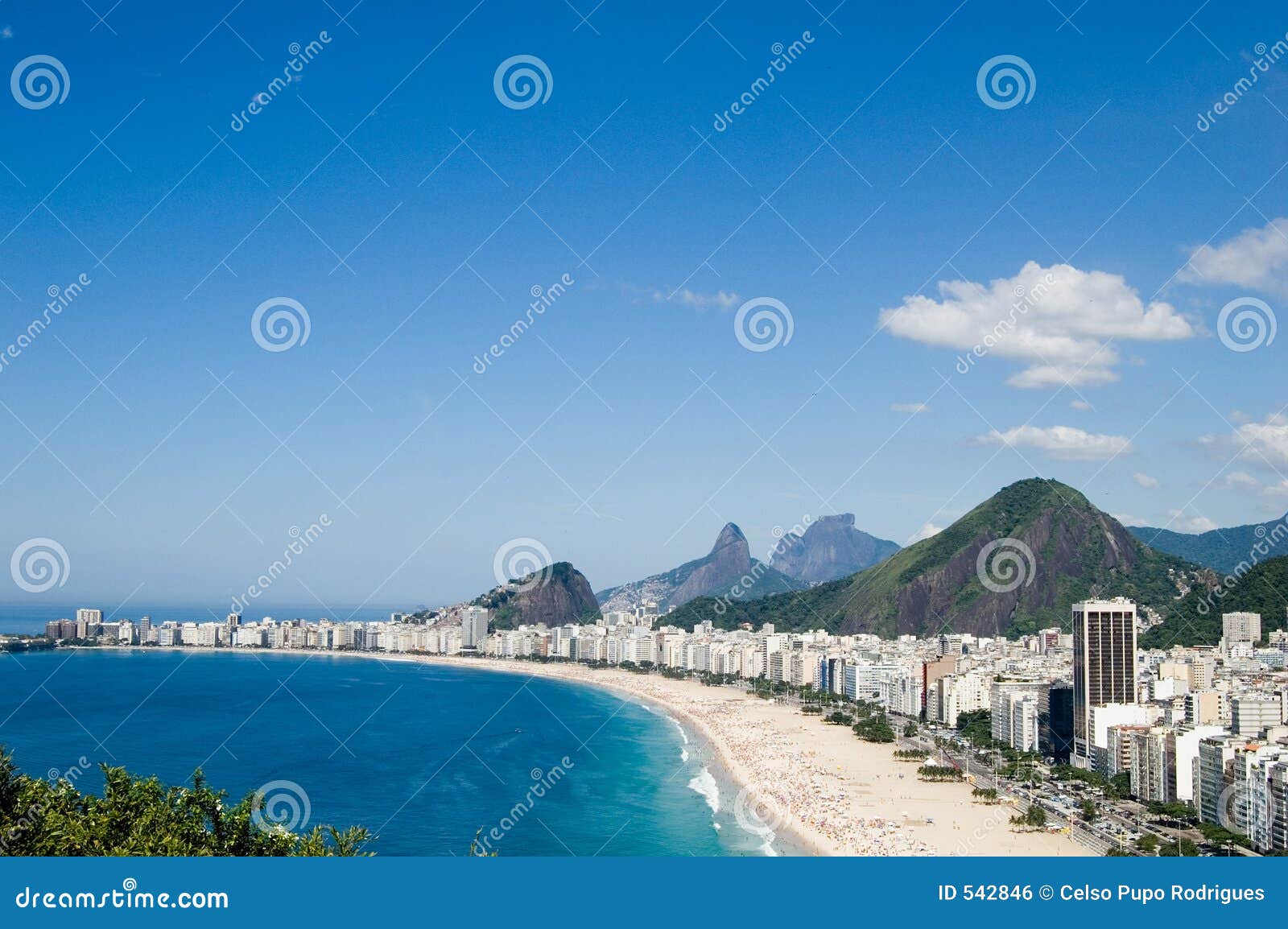 Copacabana stock photo. Image of skyline, copacabana, inlet - 542846