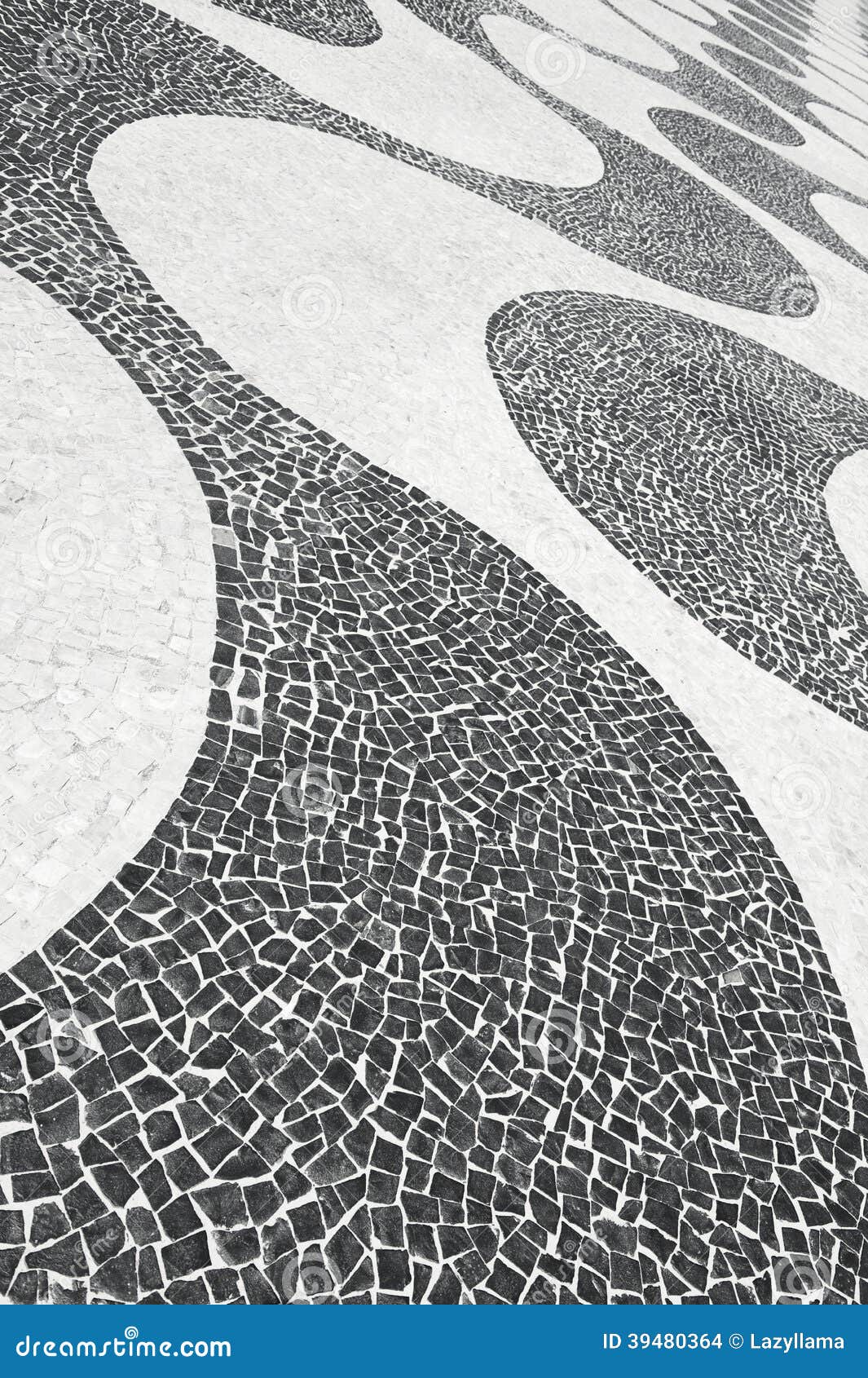 Copacabana Beach Boardwalk Rio De Janeiro Brazil Stock Photo - Image of ...