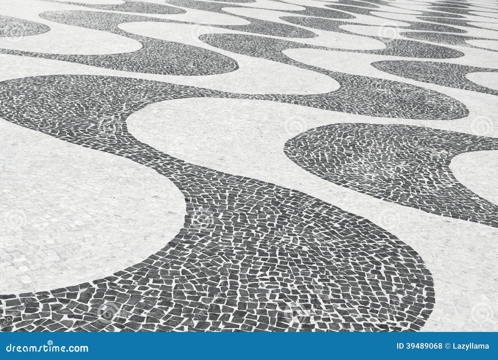 Copacabana Beach Boardwalk Rio De Janeiro Brazil Stock Photo - Image of ...
