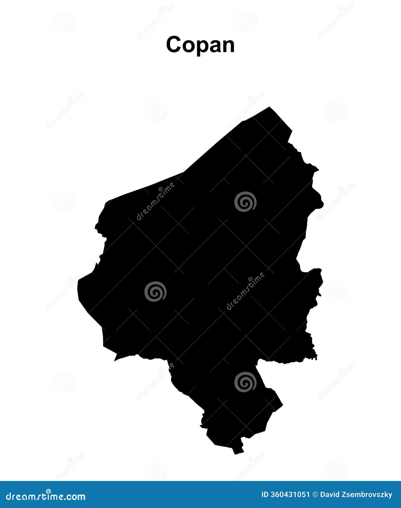 Copan Outline Map Stock Photography | CartoonDealer.com #342100856