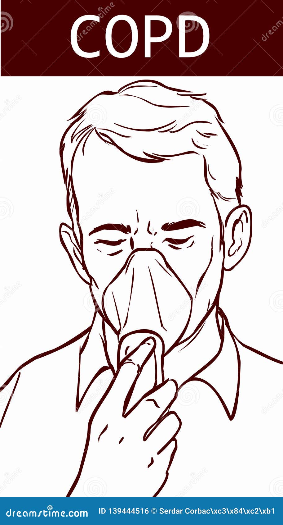 COPD Chronic Obstructive Pulmonary Disease Stock Vector - Illustration ...