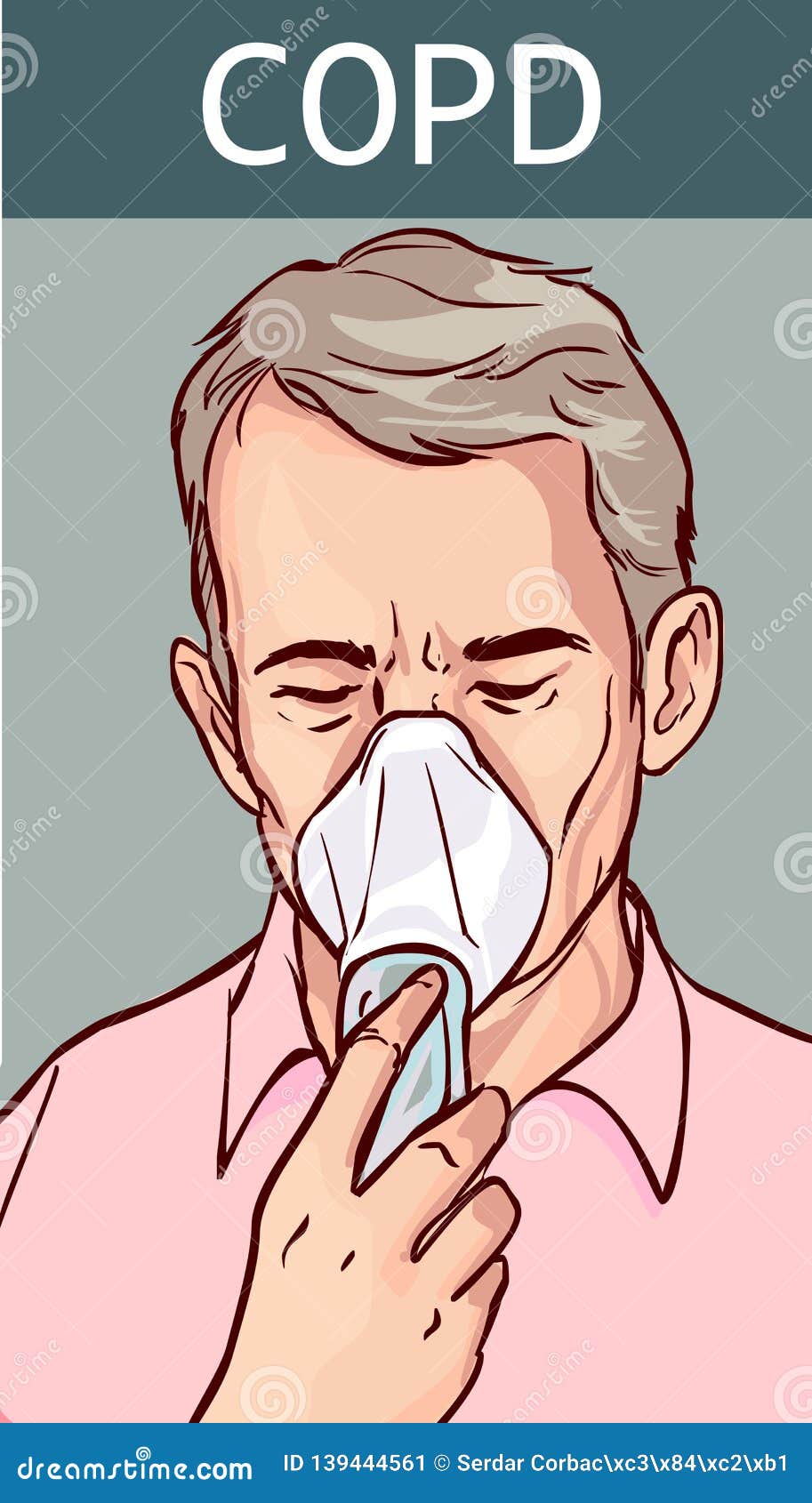COPD Chronic Obstructive Pulmonary Disease Stock Vector - Illustration ...
