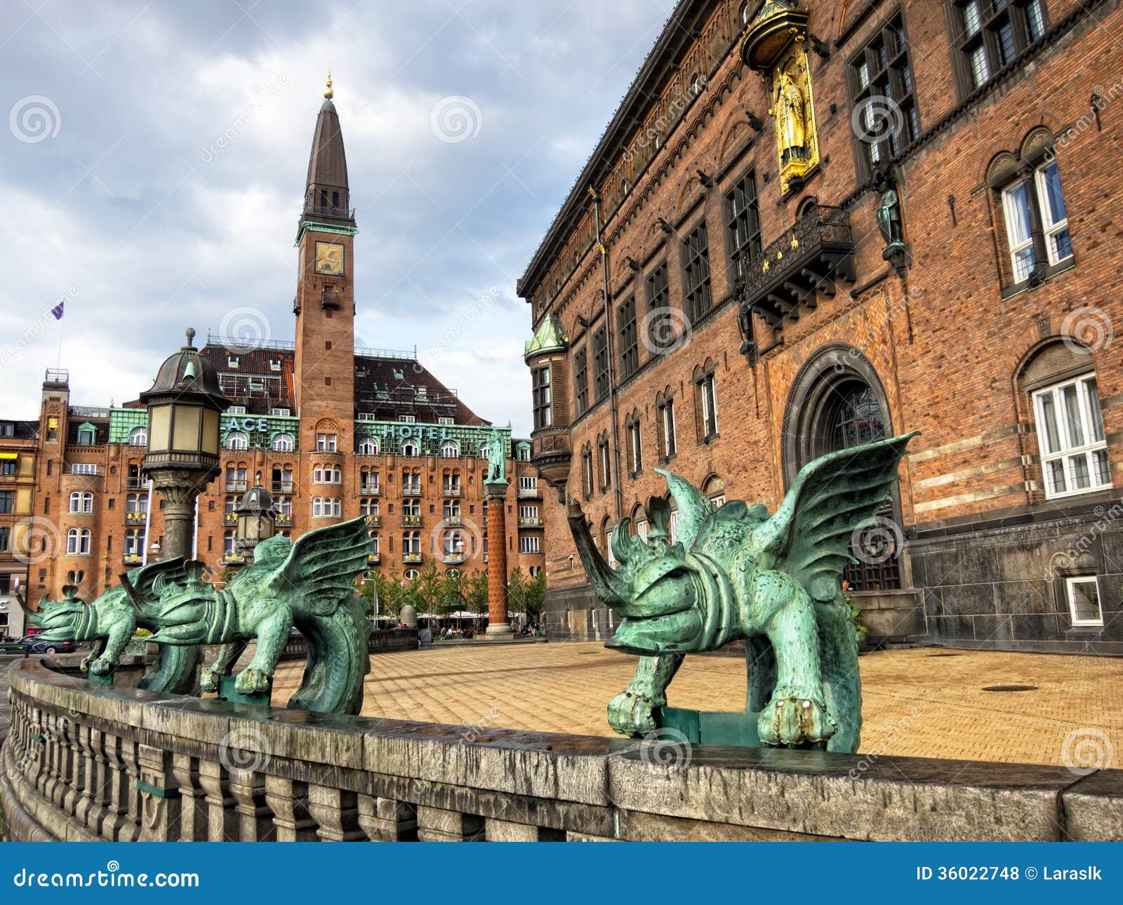 Copenhagen City Hall stock photo. Image of buildings - 36022748