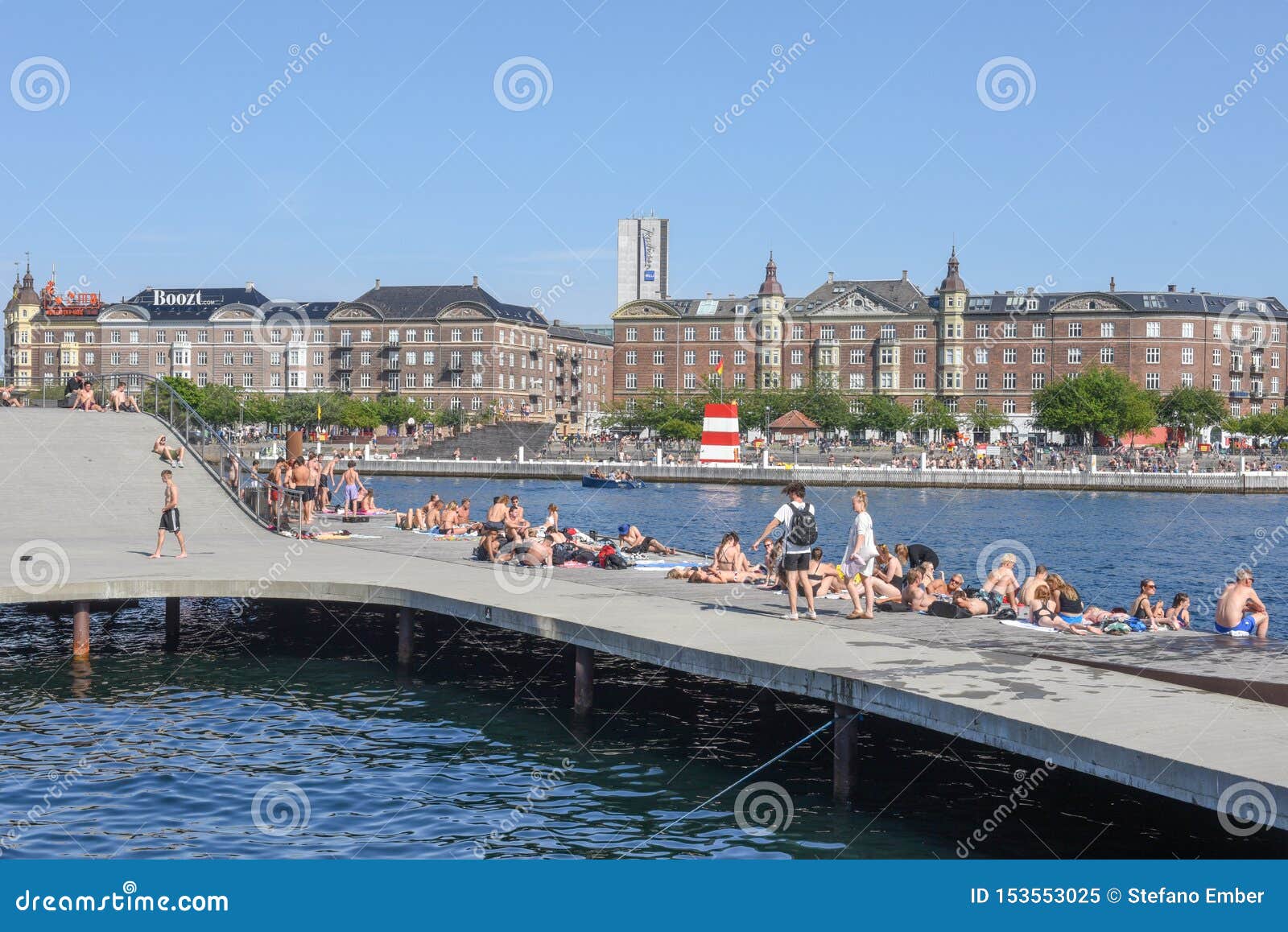 People Sunbathing in the Center of Copenhagen on Denmark Editorial ...
