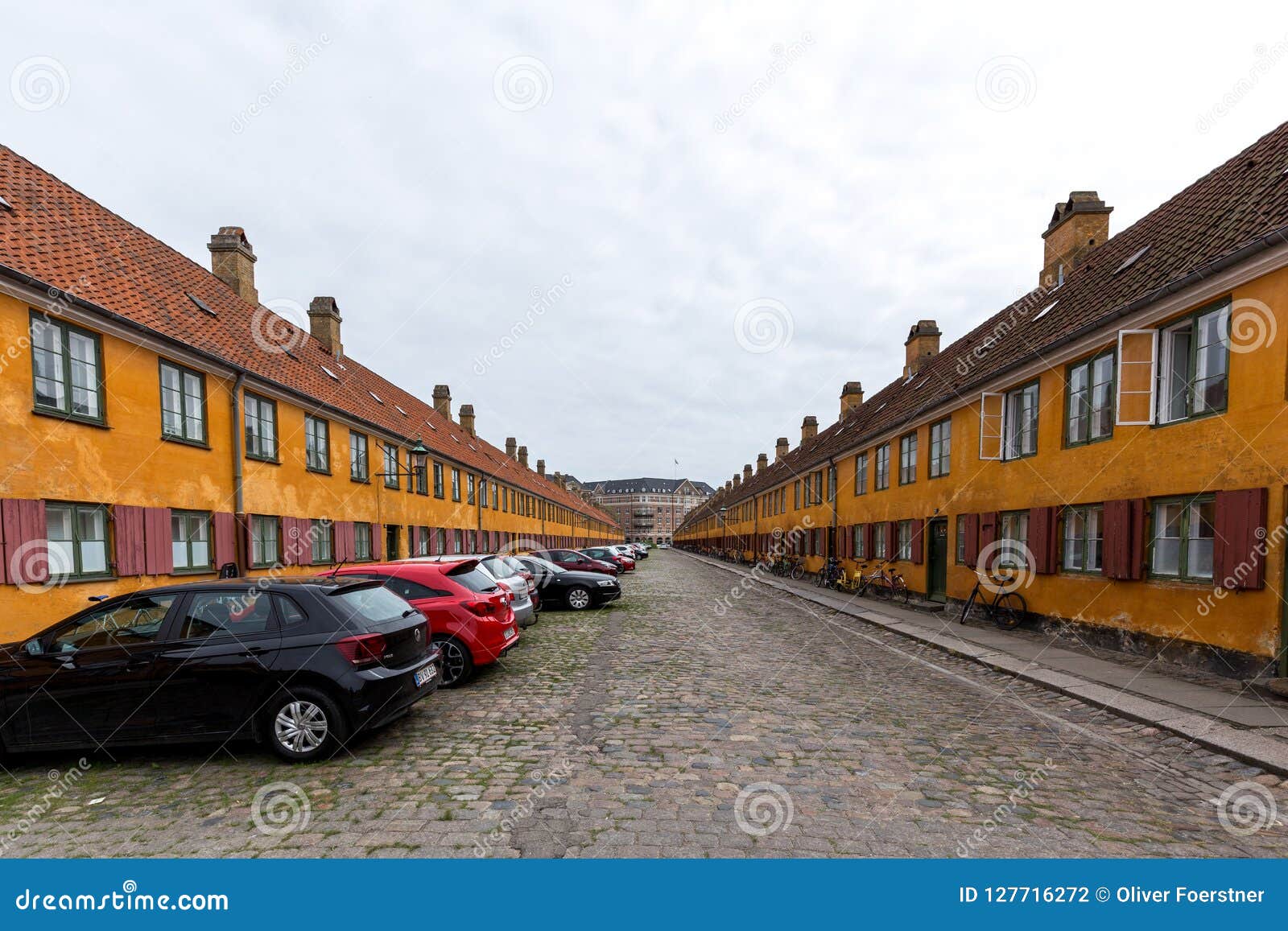 Nyboder District in Copenhagen Editorial Photography - Image of outdoor ...